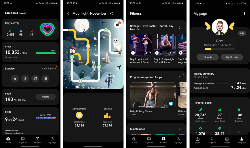 Samsung Galaxy Watch 5 and Samsung Health